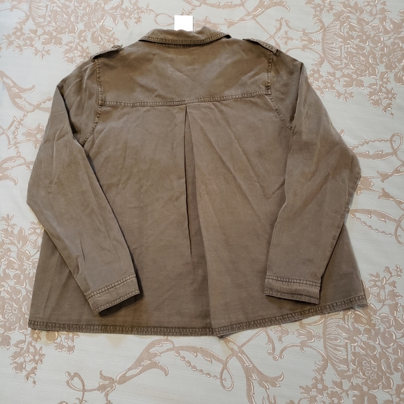Lucky Brand | Jackets & Coats | Lucky Brand Green Military Jacketshirt ...